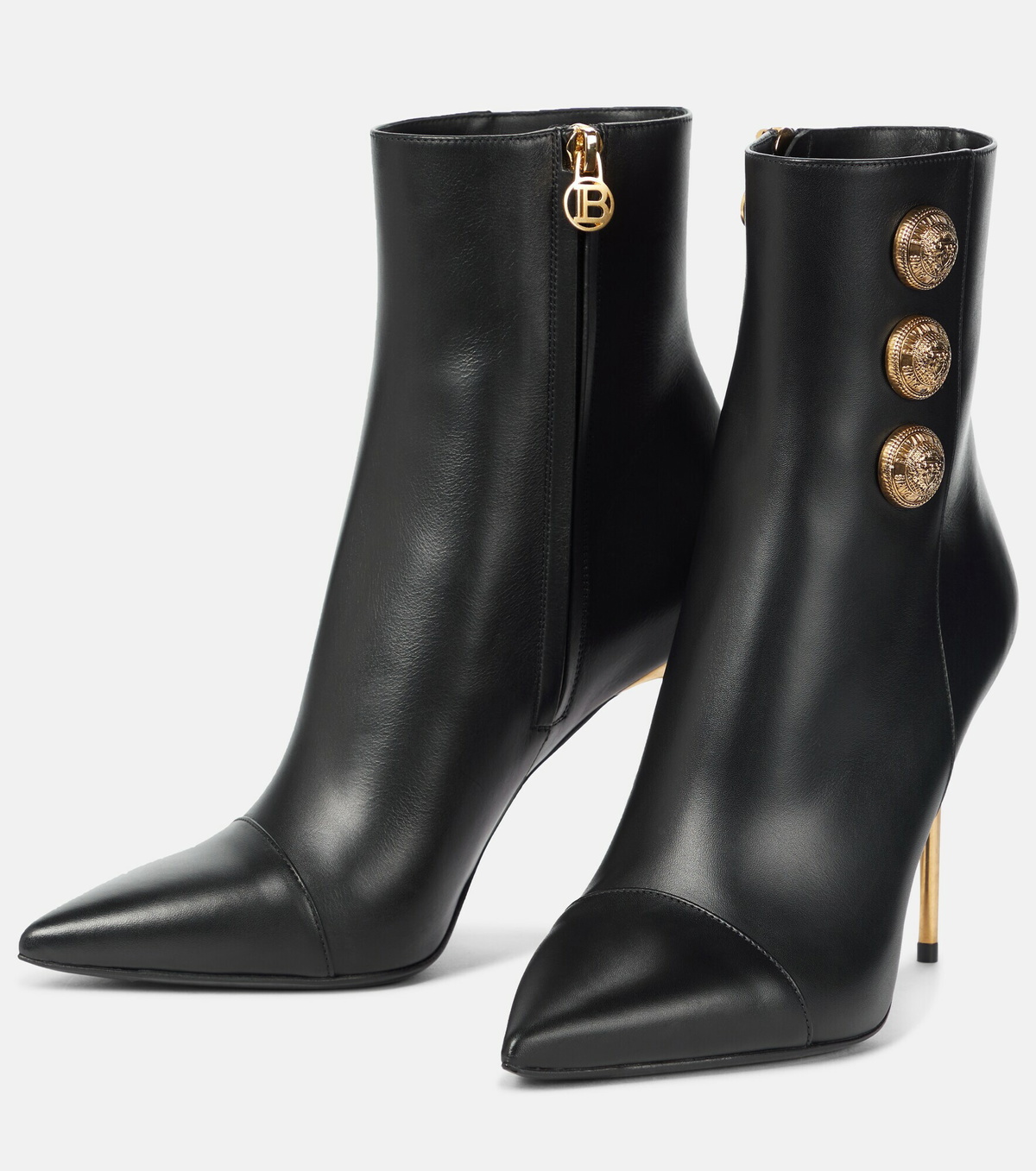 Balmain - Roni leather ankle boots Balmain