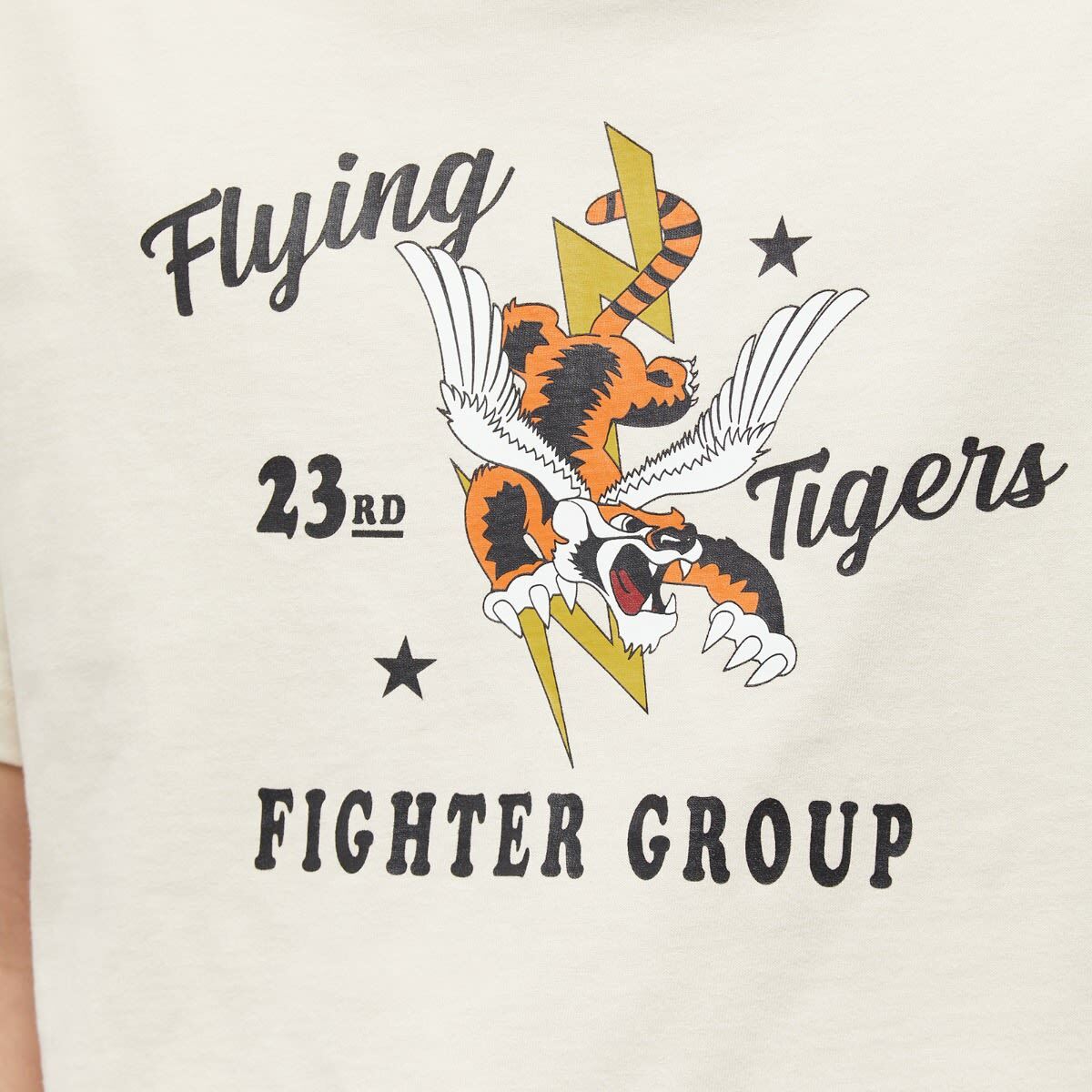 Uniform Bridge Men's Flying Tiger T-Shirt in Ivory Uniform Bridge
