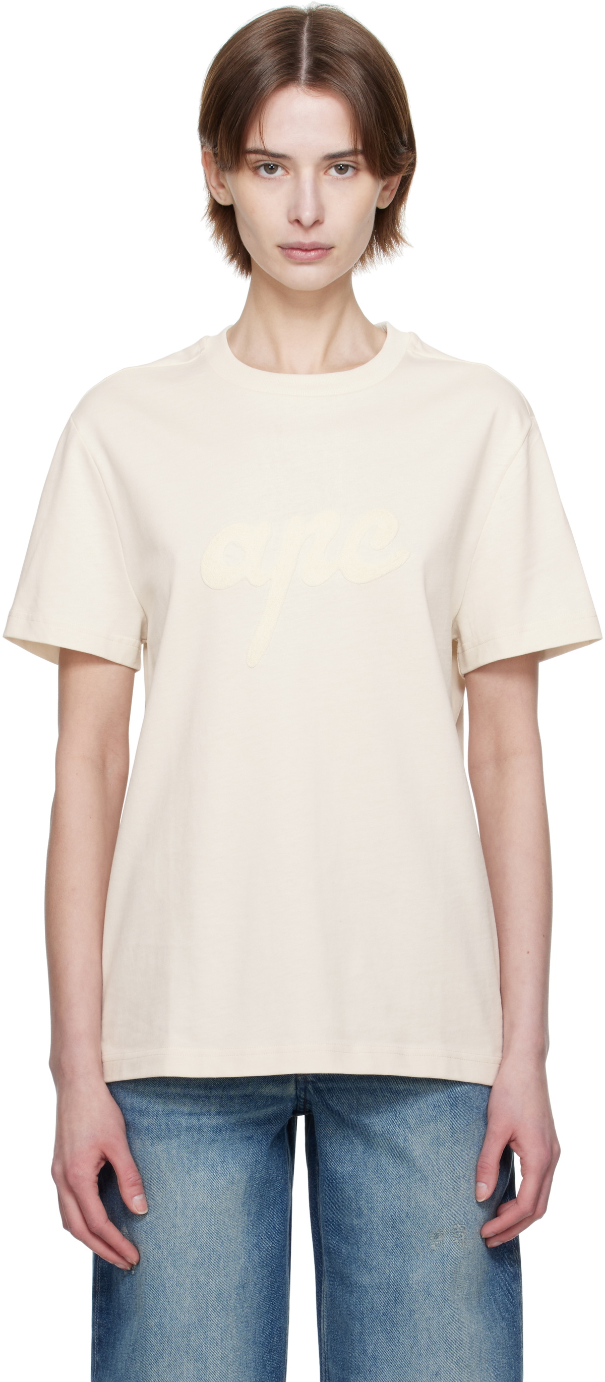 A.P.C. Beige Lenny T-shirt A.P.C.