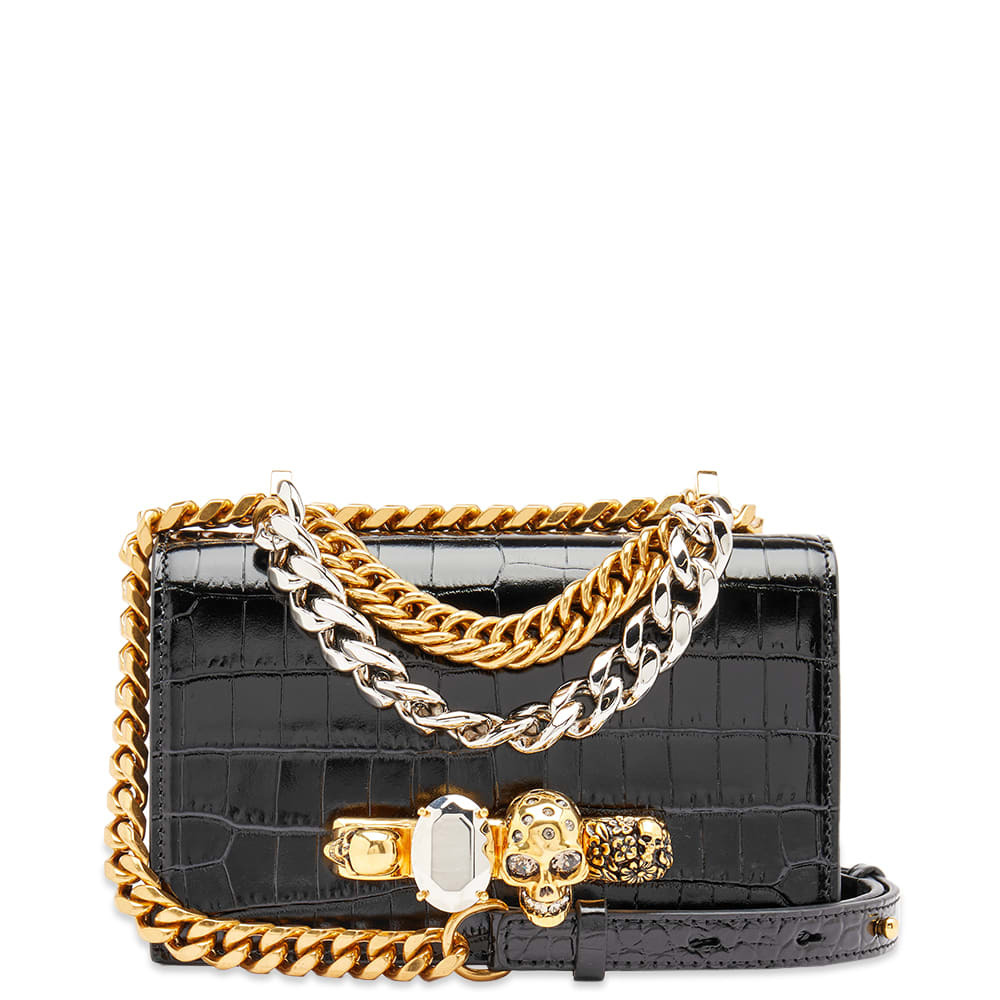 Alexander McQueen Women's Mini Jewell Satchel in Black Alexander McQueen