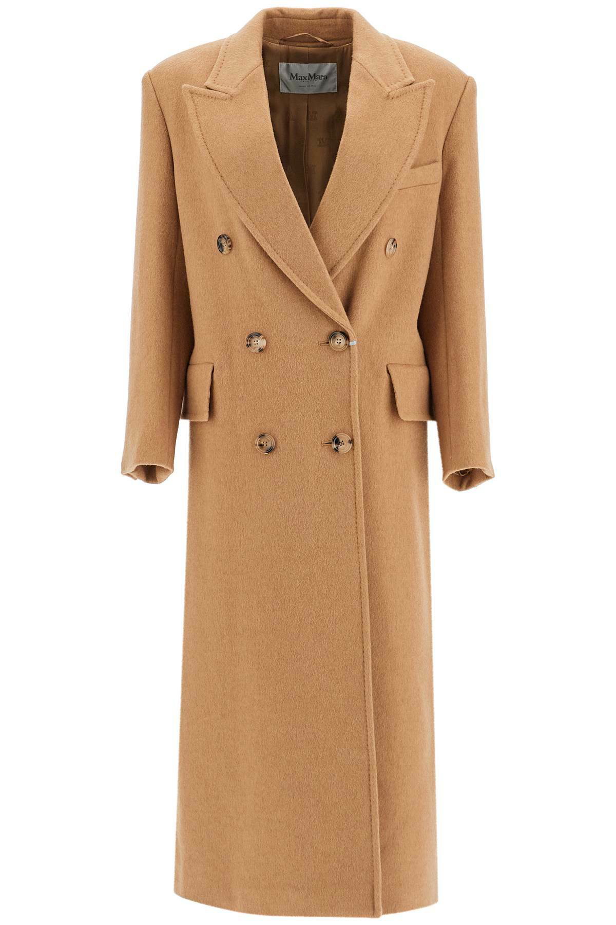 MAX MARA camel double-breasted coat Brown Max Mara