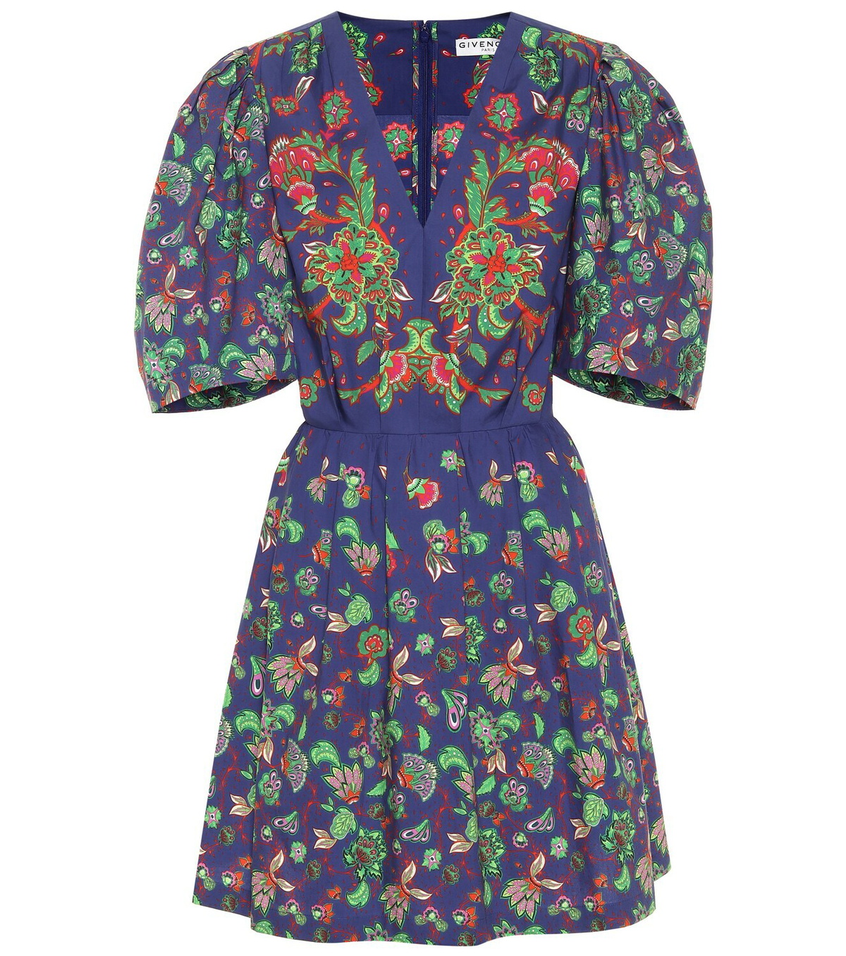 Givenchy - Floral-print cotton-poplin minidress Givenchy