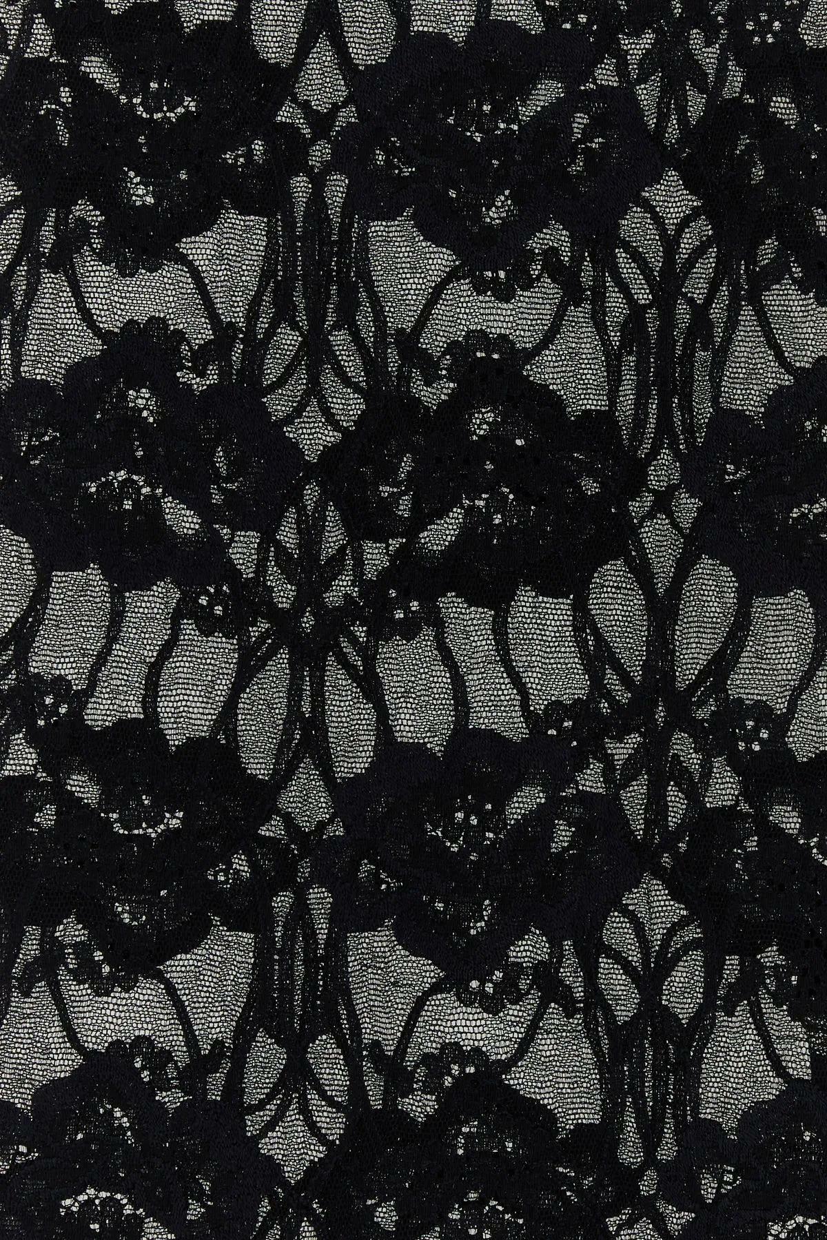 Saint Laurent Black Lace Collant Saint Laurent