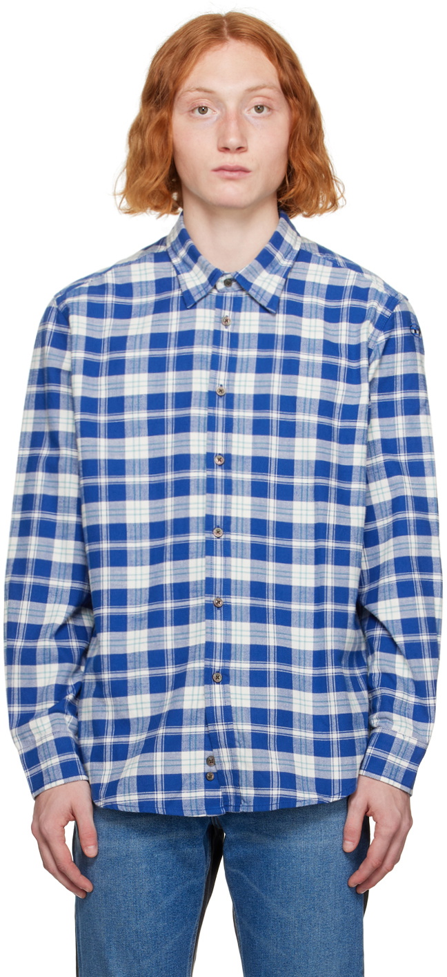 Diesel Blue S-Umbe-Check-Nw Shirt Diesel