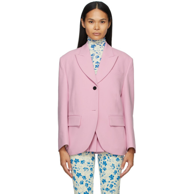 Pushbutton Pink Single Box Blazer Pushbutton