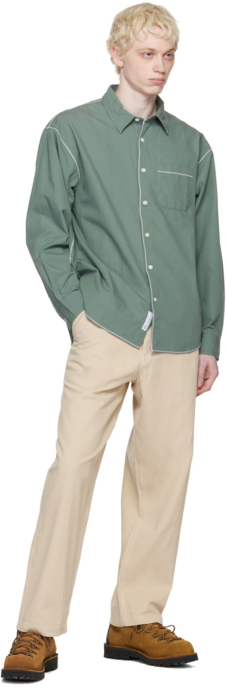 Adsum Green Overlock Shirt Adsum