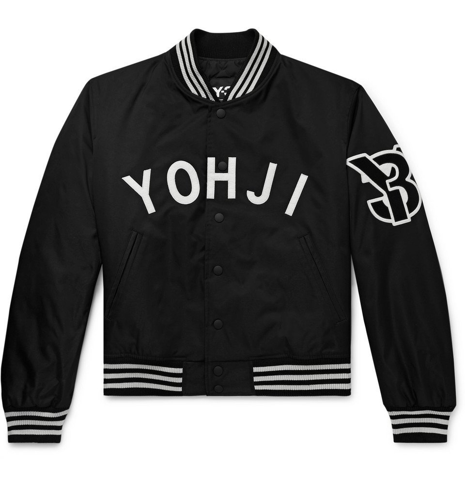 Y-3 - Logo-Appliquéd Shell Bomber Jacket - Black Y-3