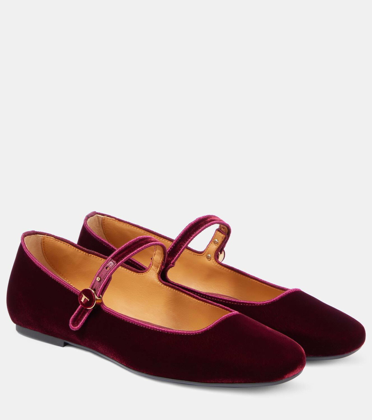 Tod's Velvet Mary Jane flats Tod's
