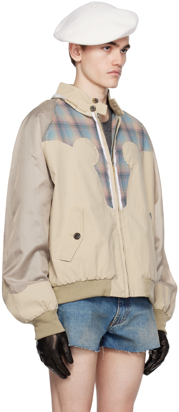 Maison Margiela Beige Décortiqué Bomber Jacket Maison Margiela