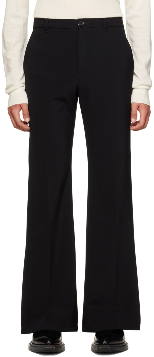 LU'U DAN Black Tailored Bell Bottom Trousers LU'U DAN