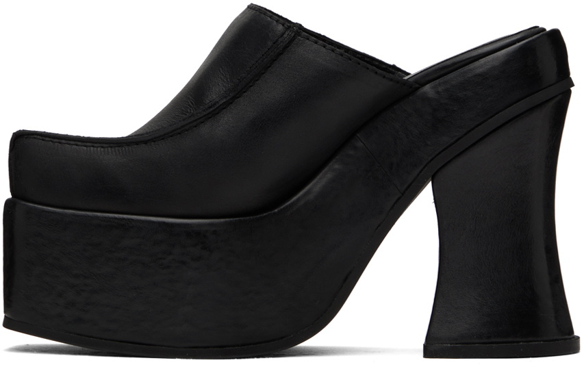 Eckhaus Latta Black Platform Mules Eckhaus Latta