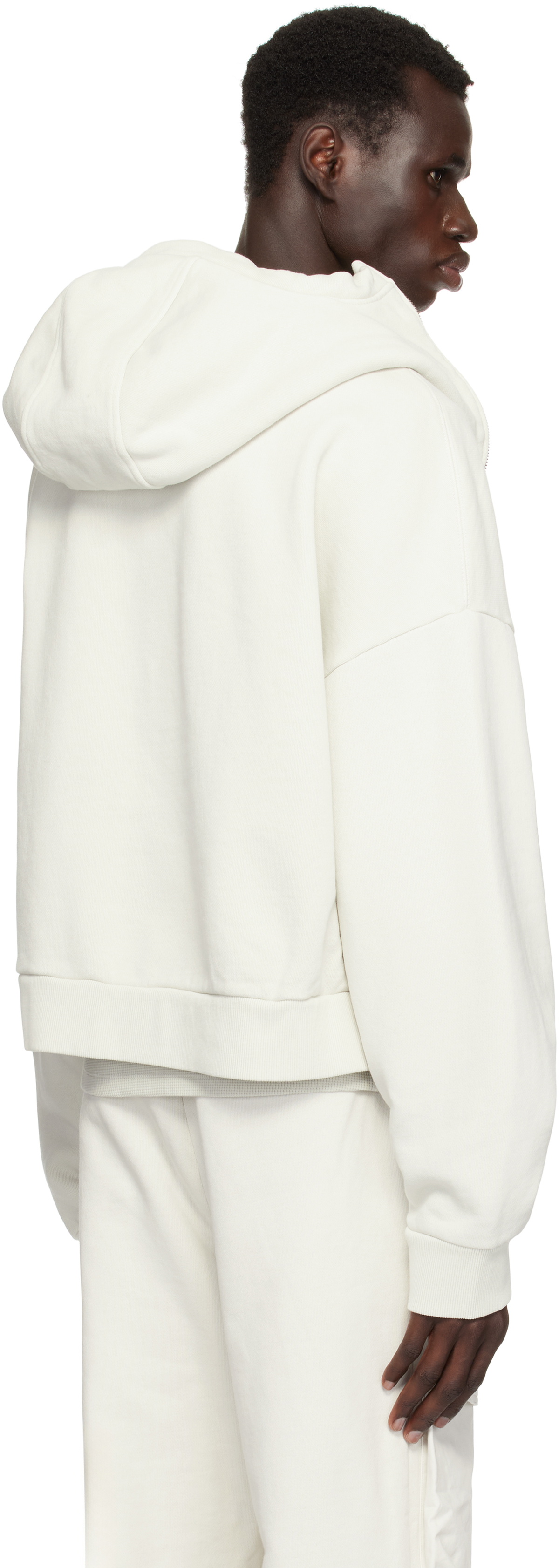 Entire Studios Off-White Full Zip Hoodie Entire Studios