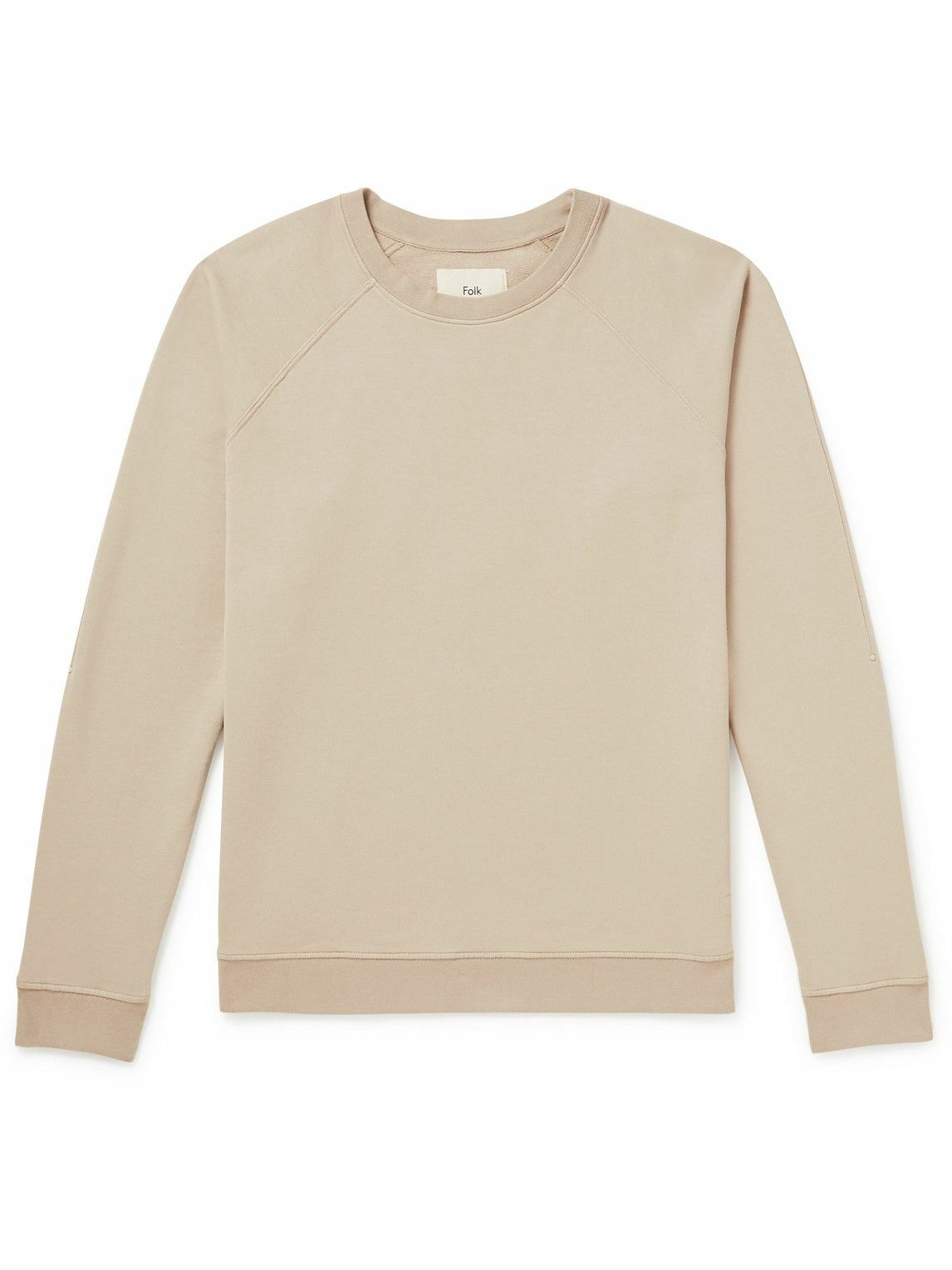 Folk - Rivet Cotton-Jersey Sweatshirt - Neutrals Folk