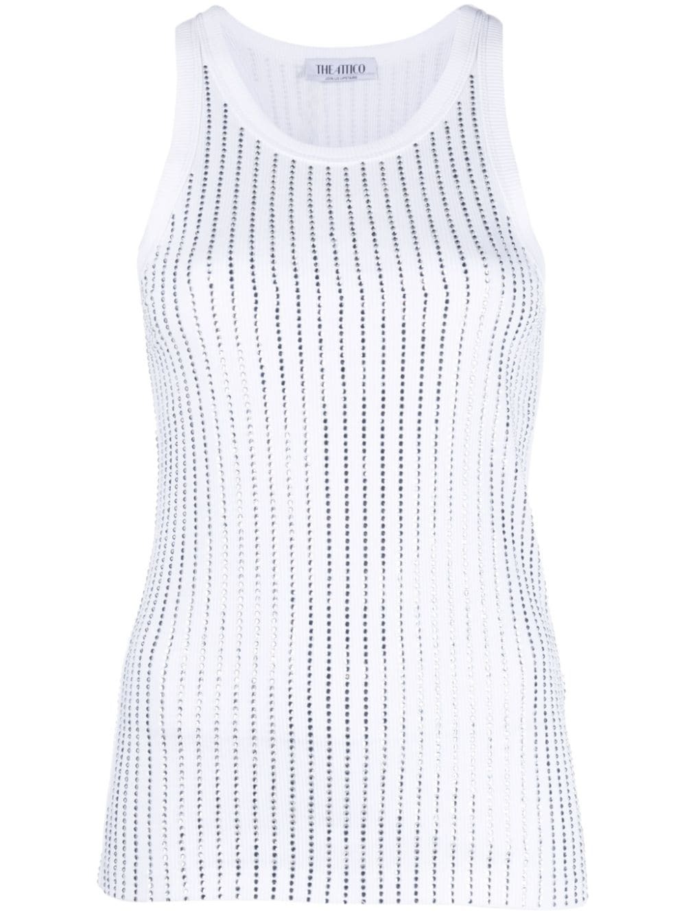 THE ATTICO - Ribbed Jersey Tank Top - Runway The Attico