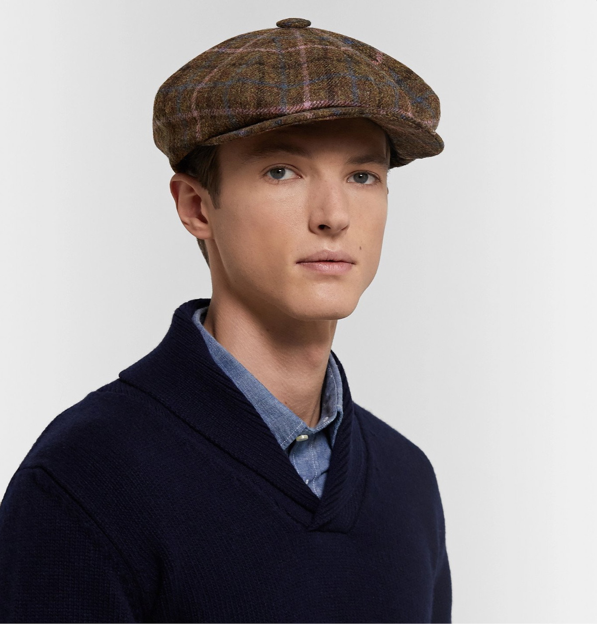 Kingsman - Lock & Co Hatters Checked Wool-Tweed Flat Cap - Brown Kingsman