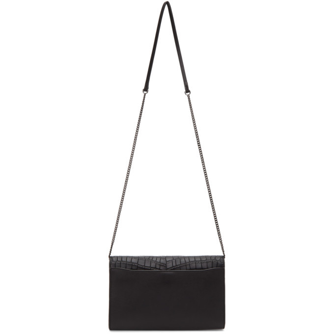 Mackage Black Croc Avah Shoulder Bag Mackage