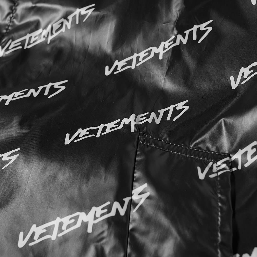 VETEMENTS Extra Light All-Over Logo Raglan Coat Vetements