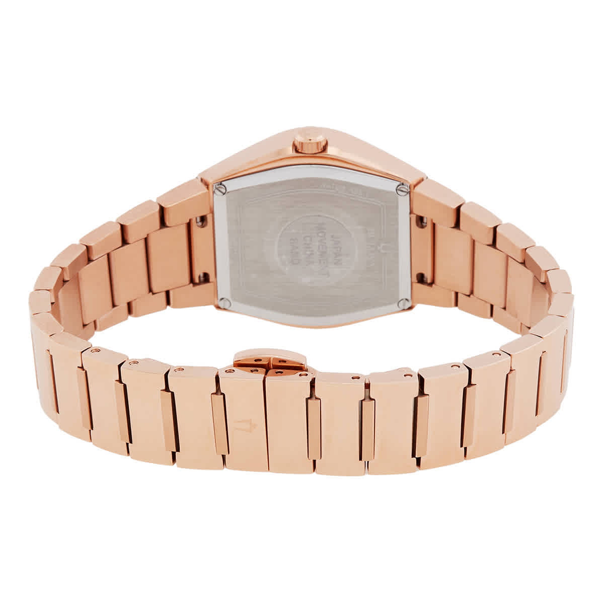 Bulova Gemini Quartz Diamond Black Dial Ladies Watch 97P158 Bulova