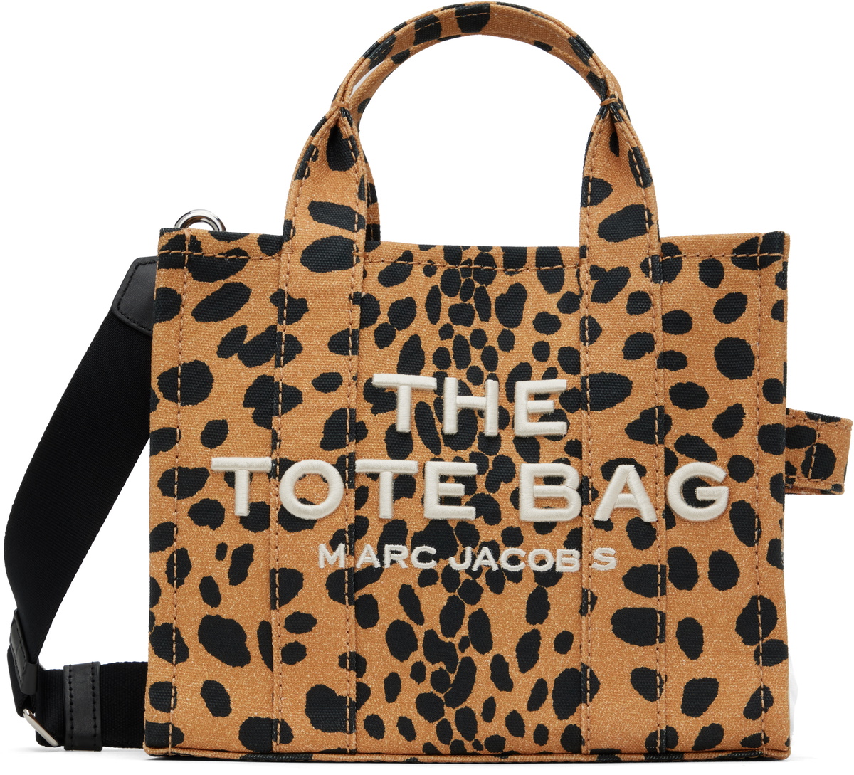 Marc Jacobs Brown 'The Cheetah Canvas Small' Tote Marc Jacobs