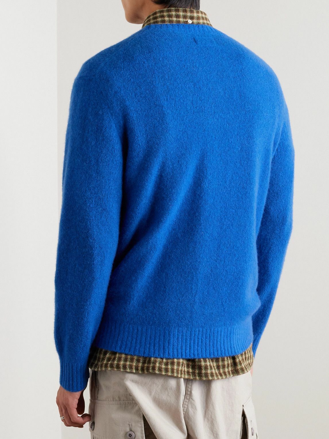 Beams Plus - Cashmere and Silk-Blend Sweater - Blue Beams Plus