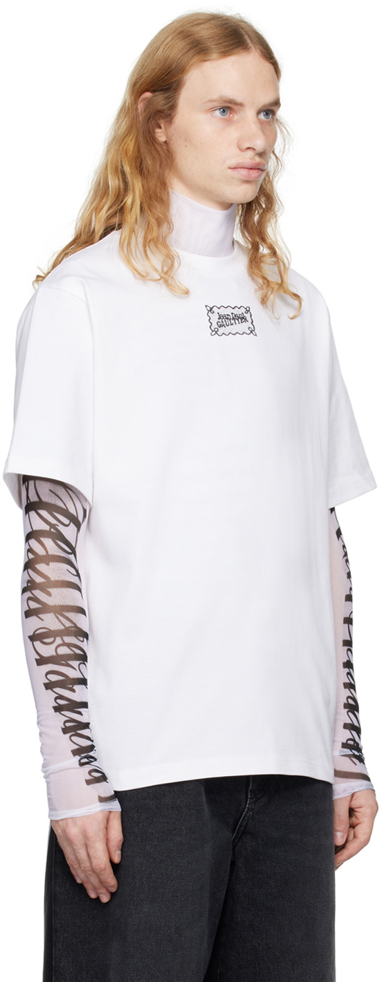 Jean Paul Gaultier White Lace Label T-shirt Jean Paul Gaultier