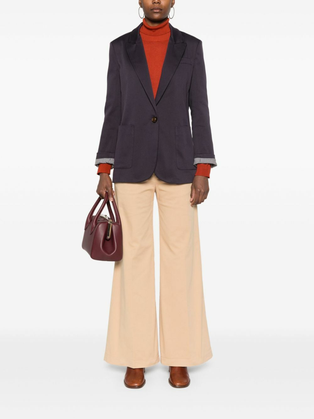 FORTE FORTE - Cotton Wide-leg Trousers Forte Forte