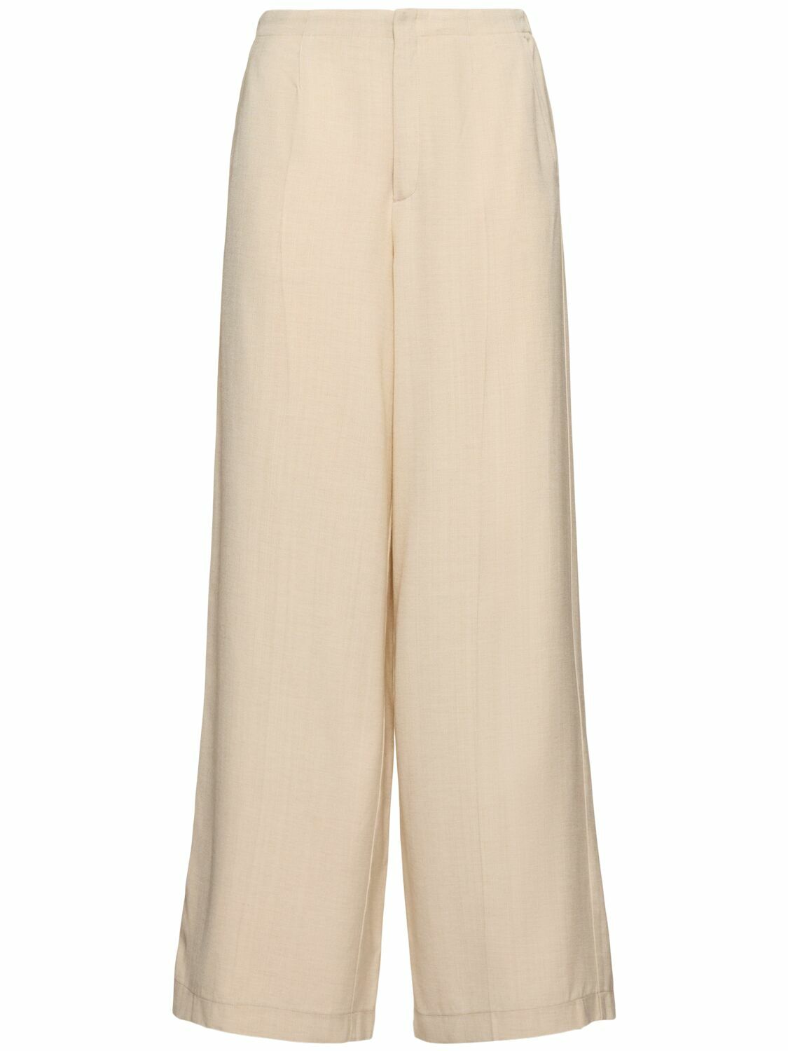 FORTE_FORTE Viscose Blend Straight Pants Forte Forte