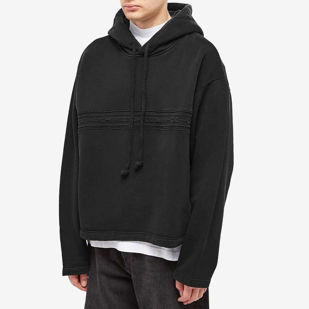 Acne Studios Men's Farmy Chain Rib Hoody in Black Acne Studios