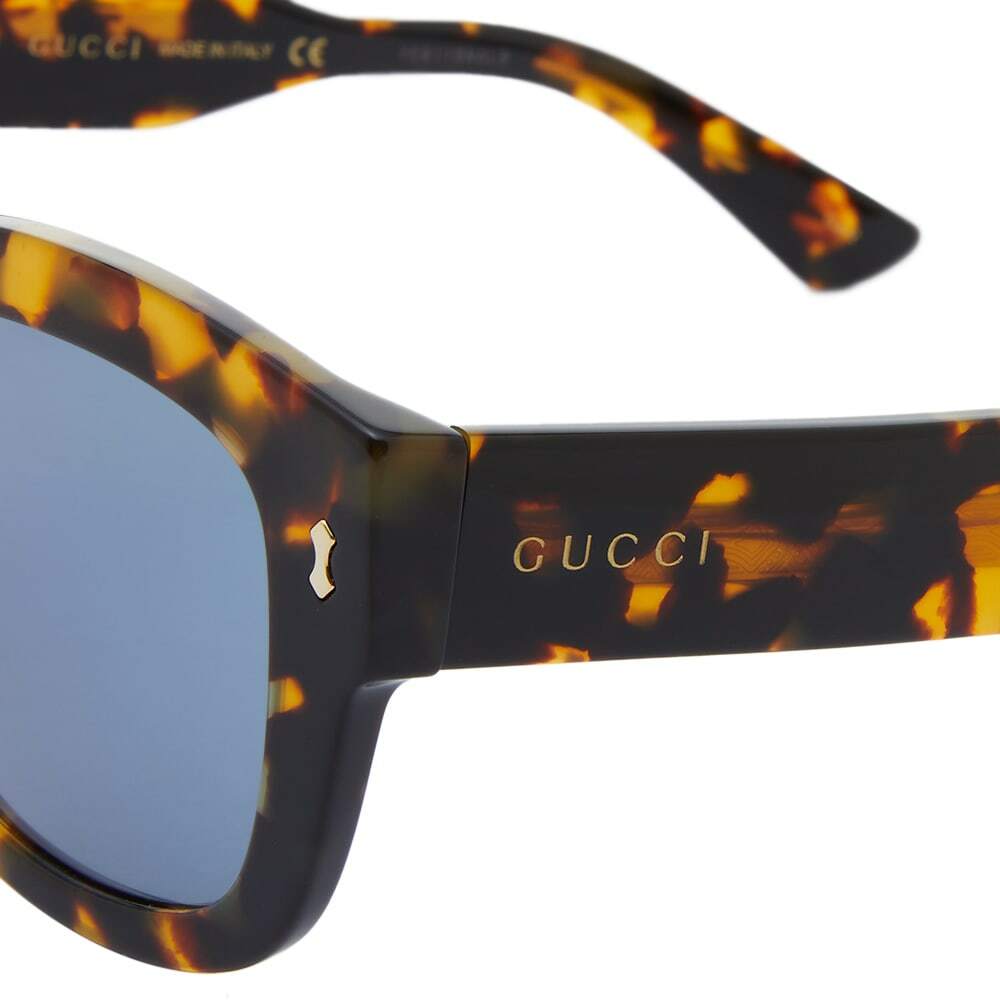 Gucci Men's Eyewear GG1110S Bio Acetate Sunglasses in Havana/Grey Gucci