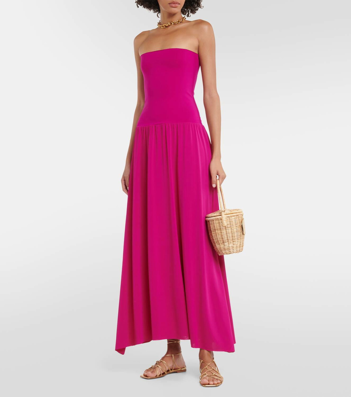 Eres Oda strapless jersey maxi dress ERES