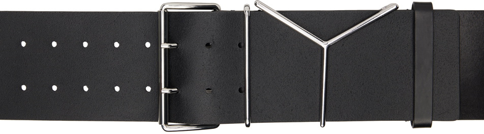 Y/Project Black Wide Y Belt Y/Project