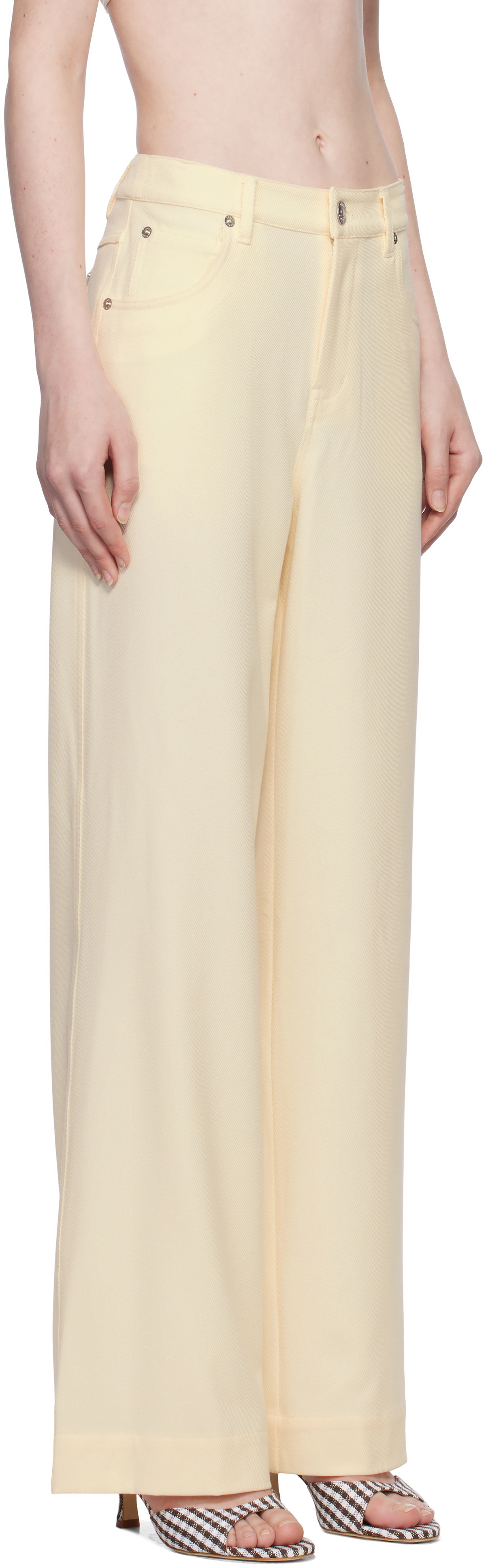 Staud Off-White Grayson Trousers Staud