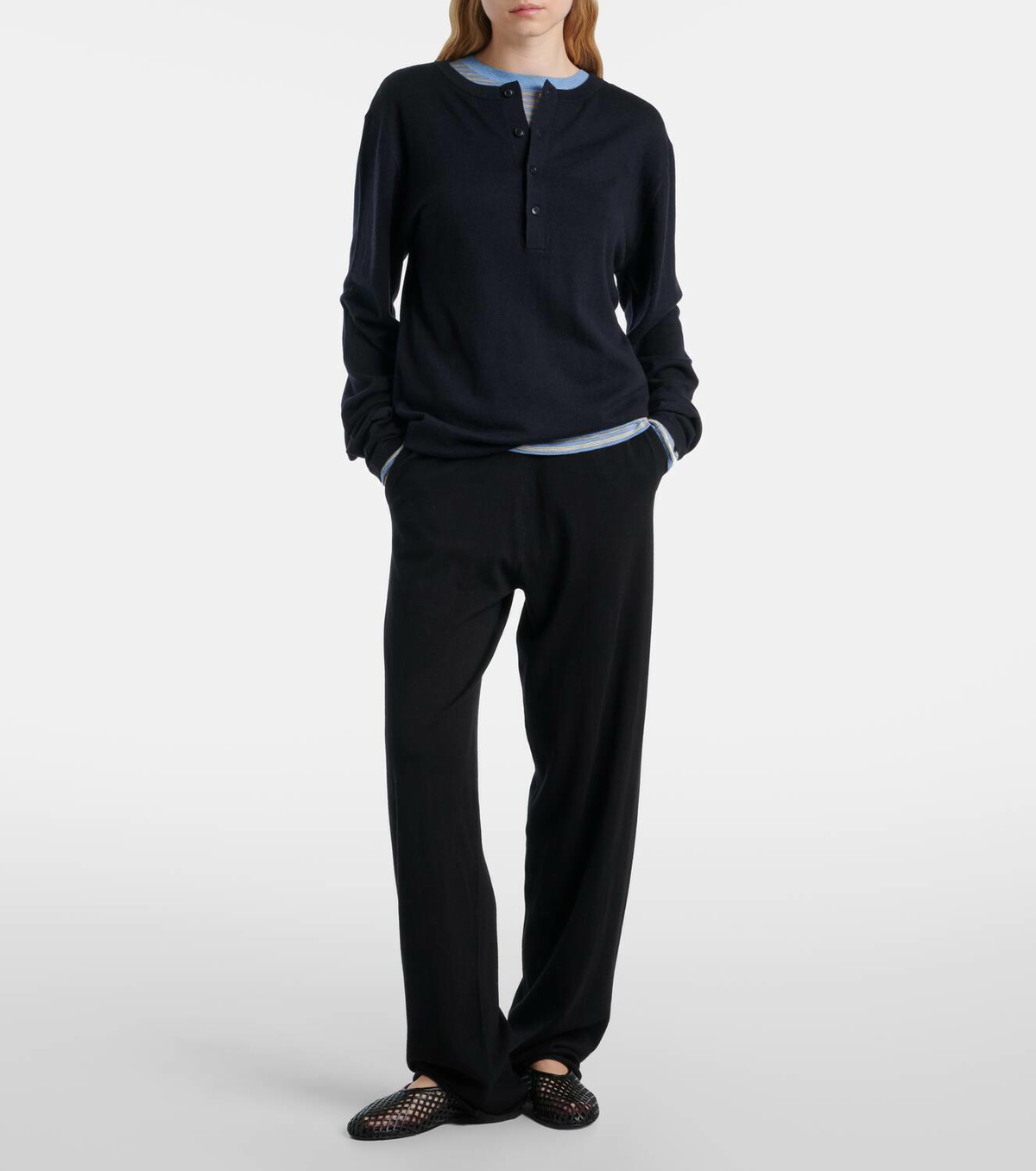 Extreme Cashmere N°370 Herman cotton and cashmere Henley shirt extreme ...