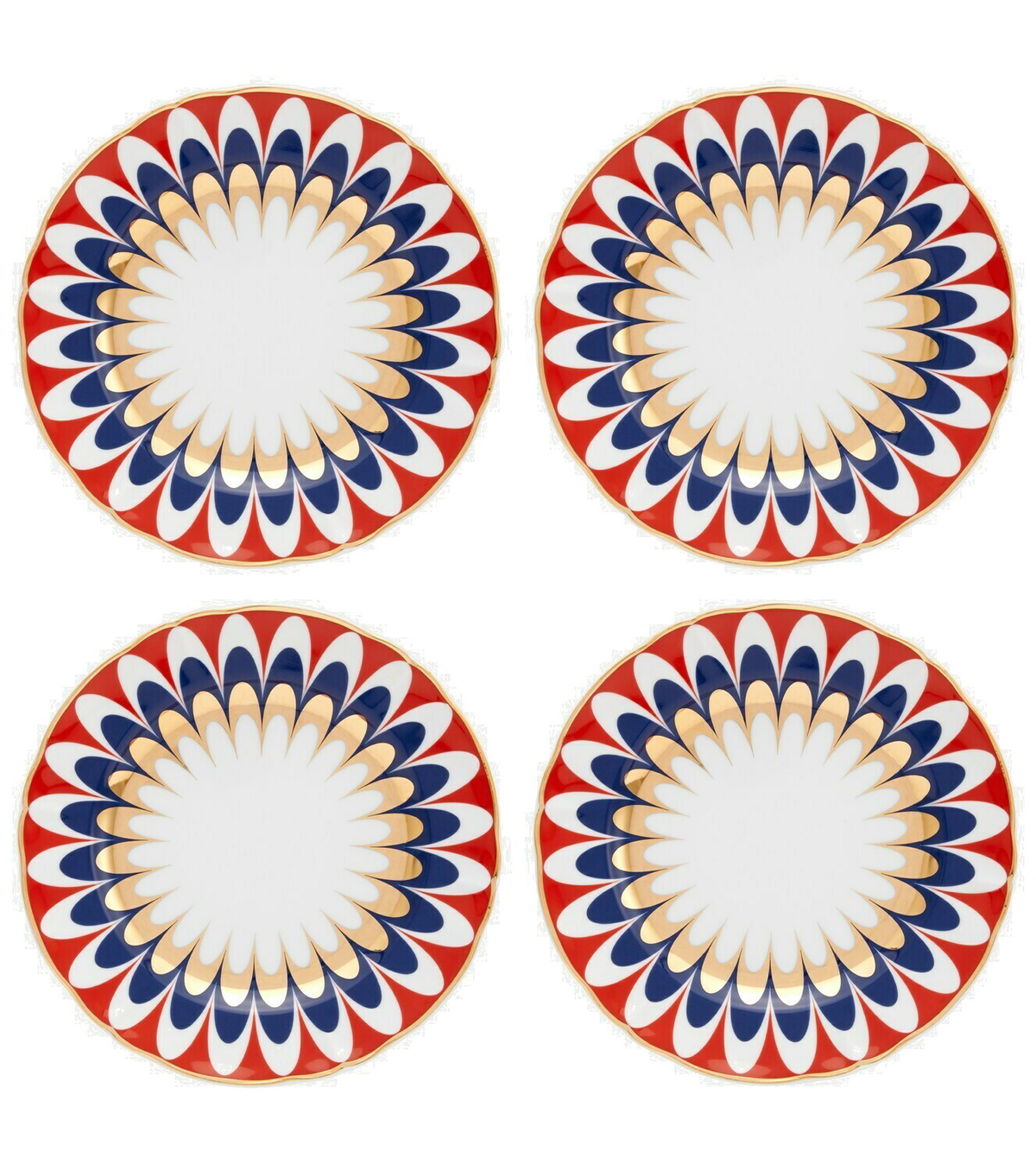 Bitossi - Flora set of 4 dessert plates Bitossi Ceramiche