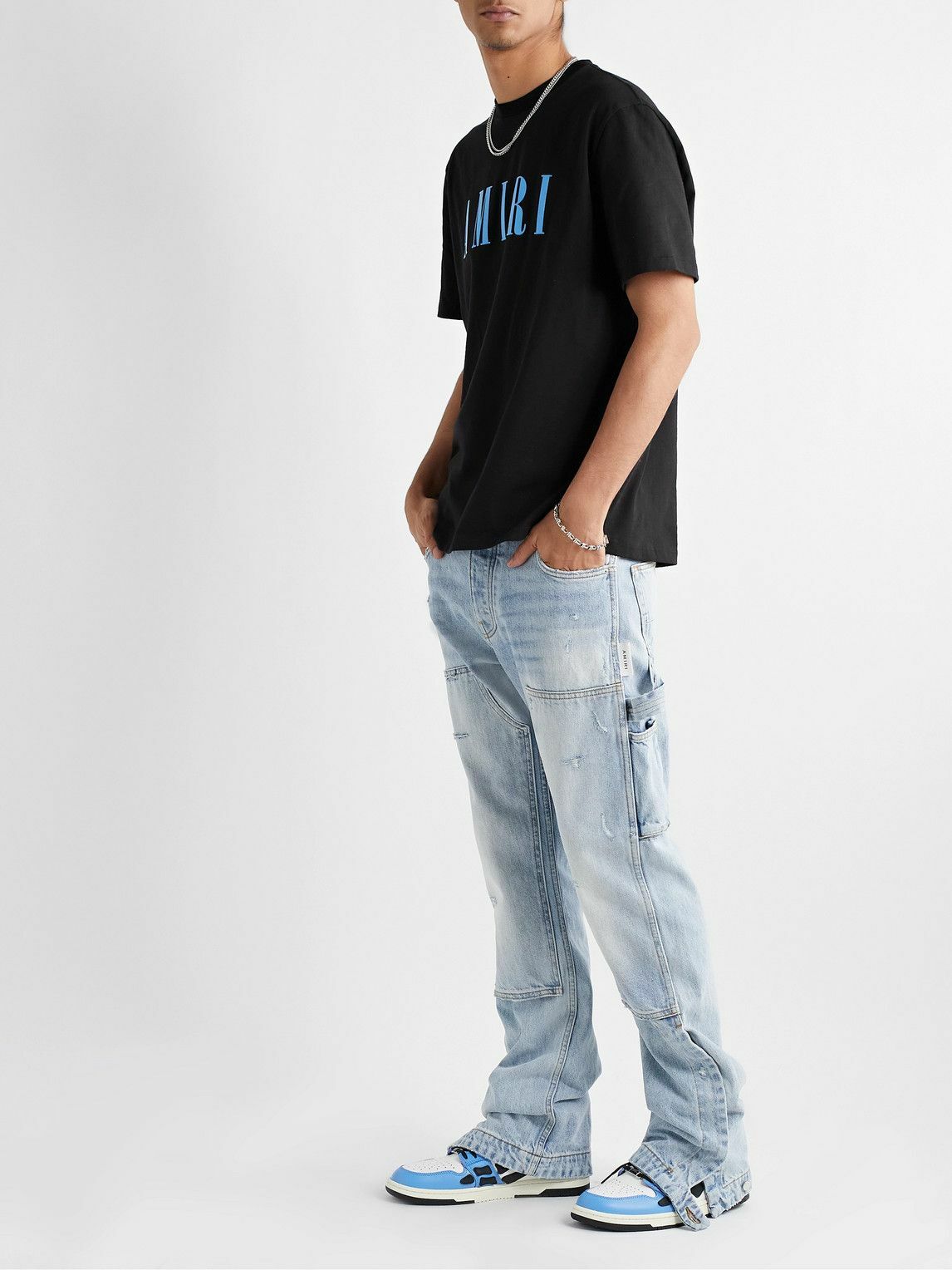 AMIRI - Logo-Print Cotton-Jersey T-Shirt - Black Amiri