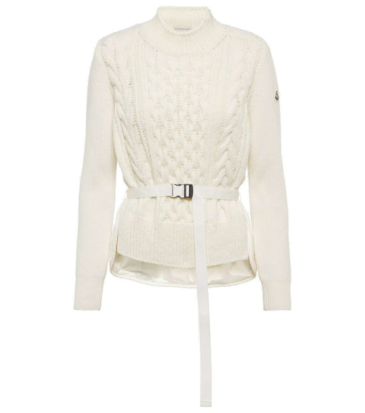Moncler - Belted wool-blend sweater Moncler