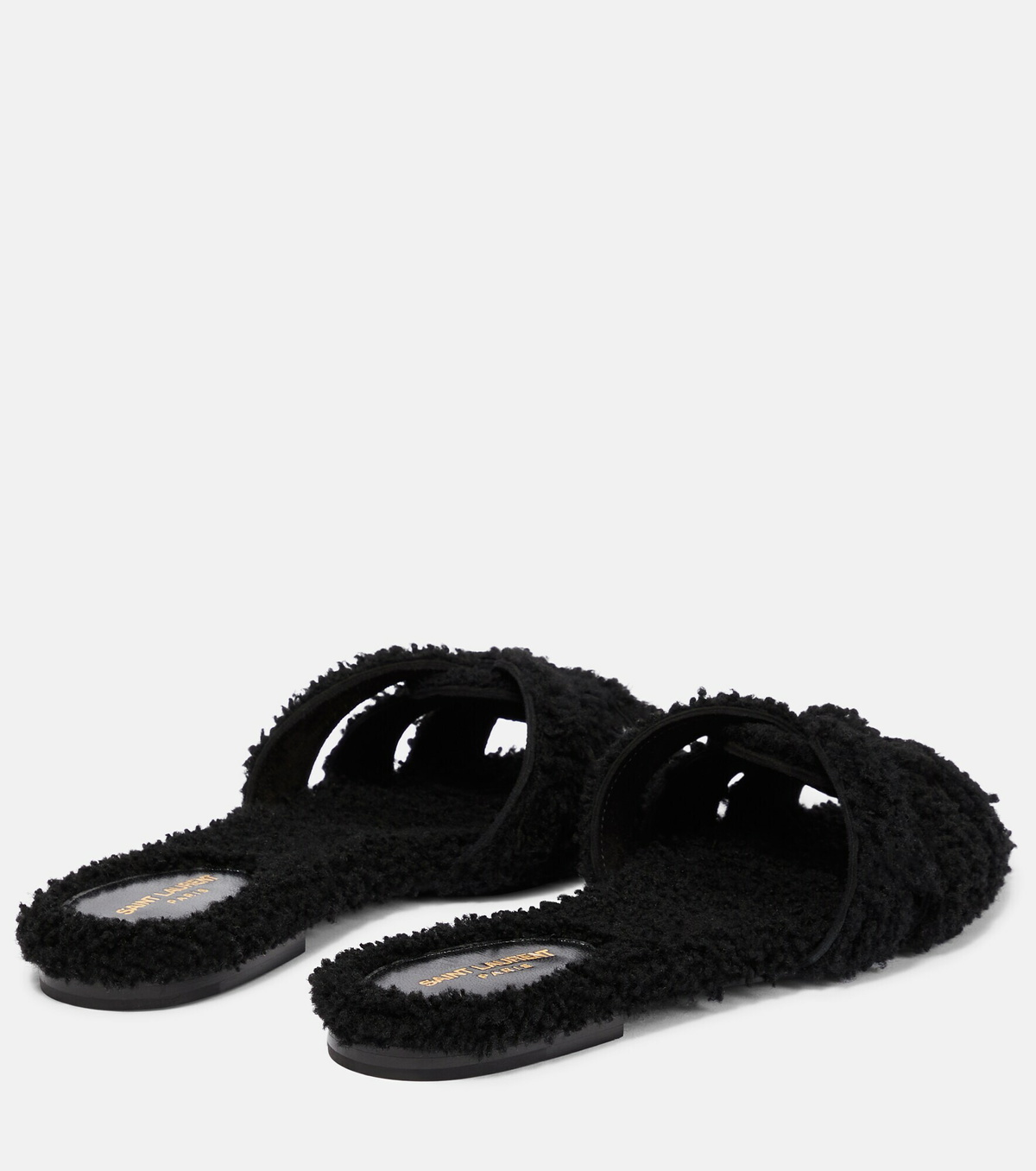 Saint Laurent - Tribute shearling slides Saint Laurent