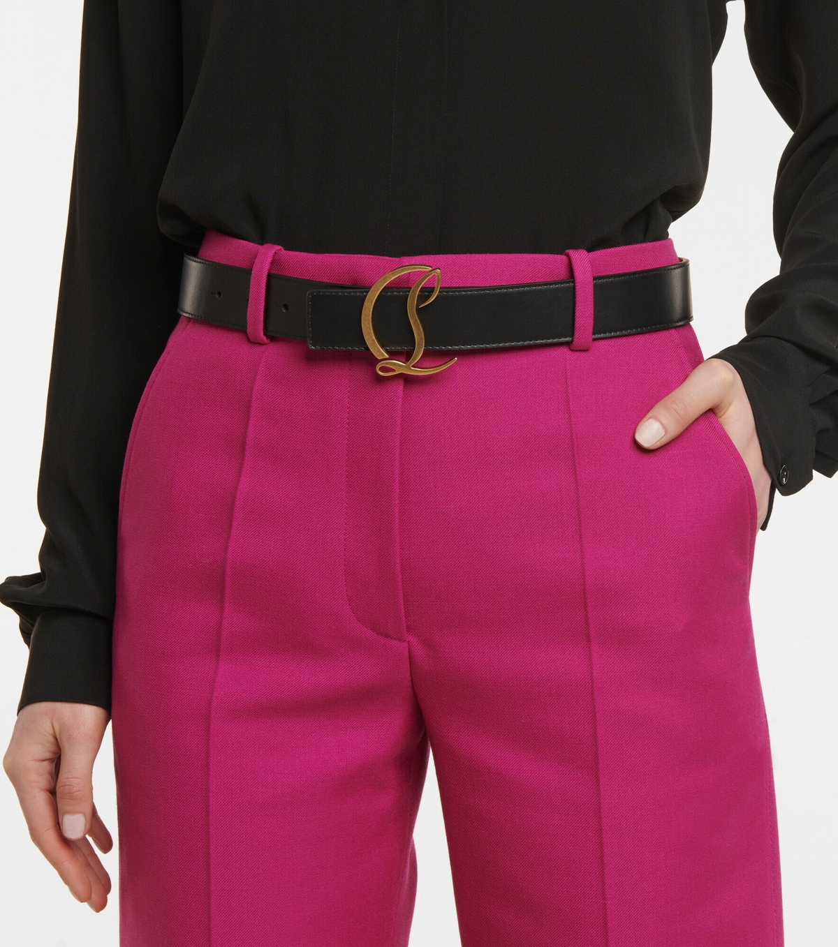 Christian Louboutin - CL logo leather belt Christian Louboutin