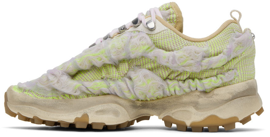 Acne Studios Green & Off-White Bubba Sneakers Acne Studios