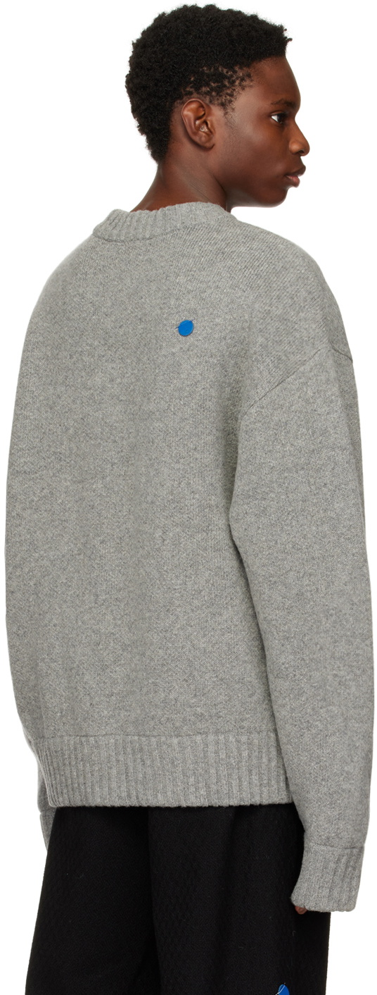 ADER error Gray Decal Sweater ADER error