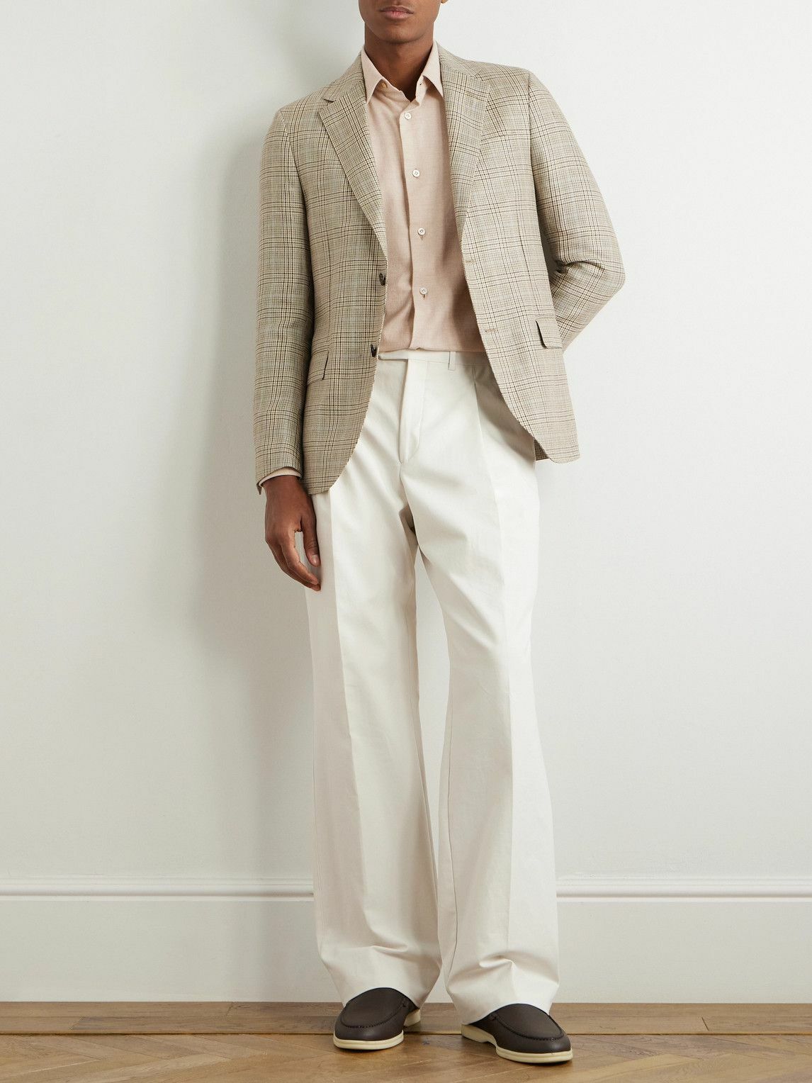De Petrillo - Brushed Virgin Wool-Twill Shirt - Neutrals De Petrillo