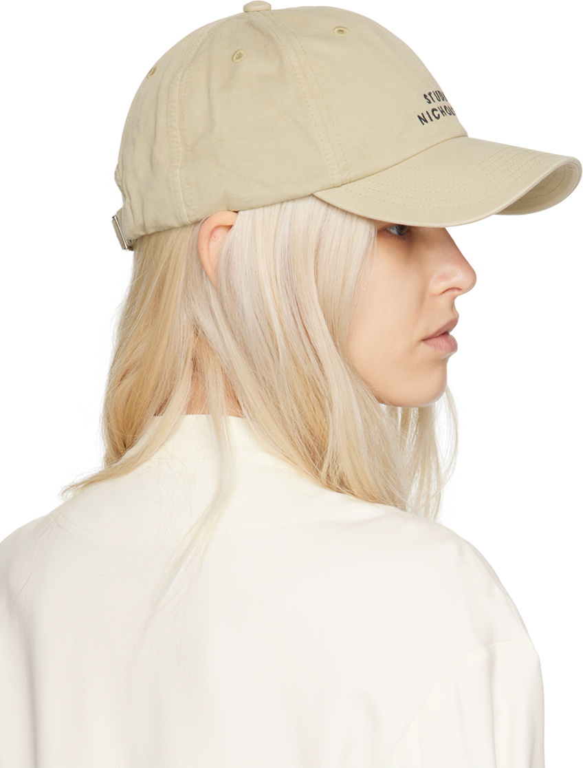Studio Nicholson Beige Logo Cap Studio Nicholson
