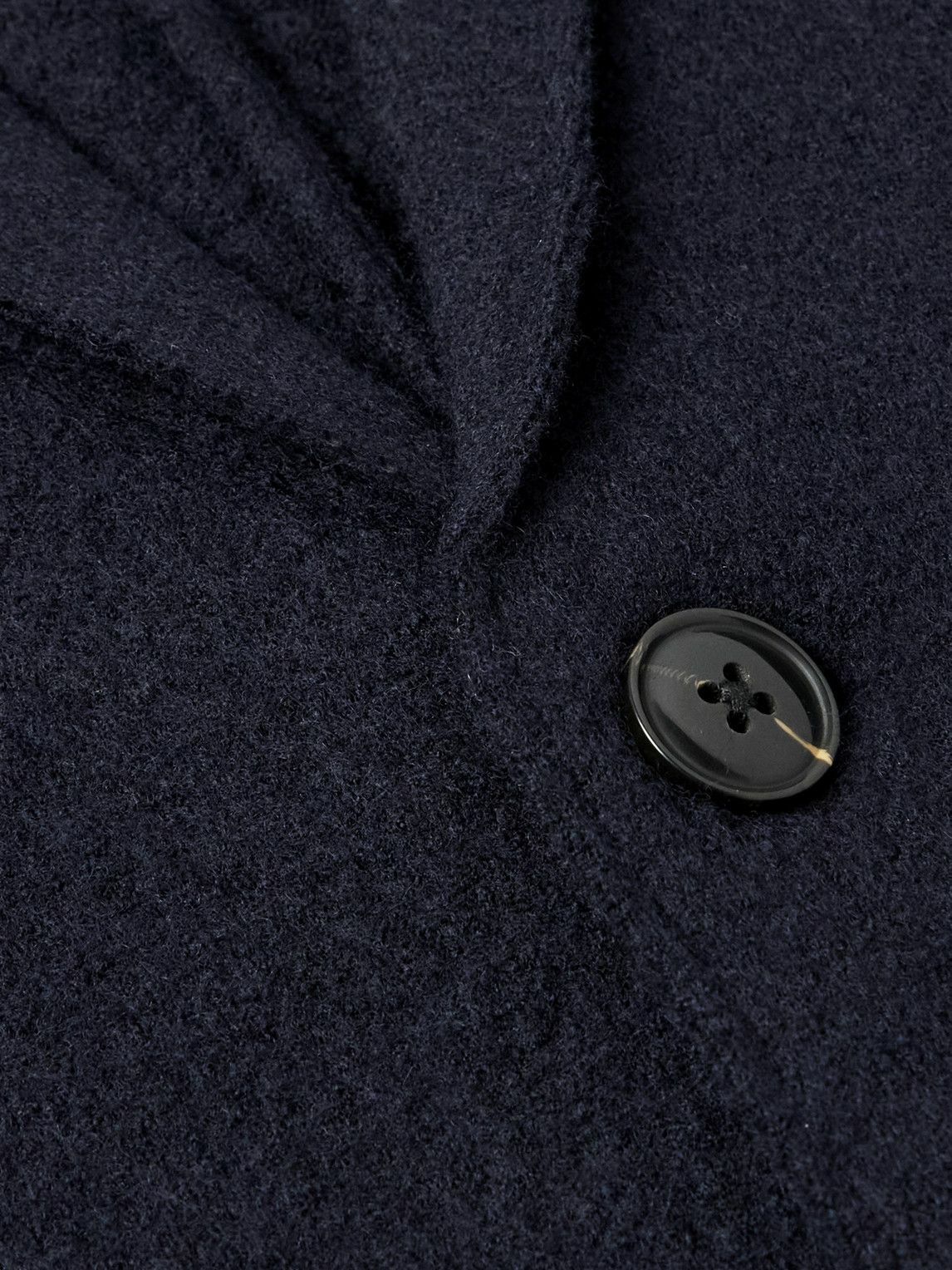 NN07 - 6398 Unstructured Boiled Merino Wool Blazer - Blue NN07