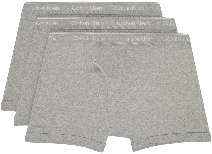 Calvin Klein Underwear Three-Pack Gray Boxers Calvin Klein Underwear