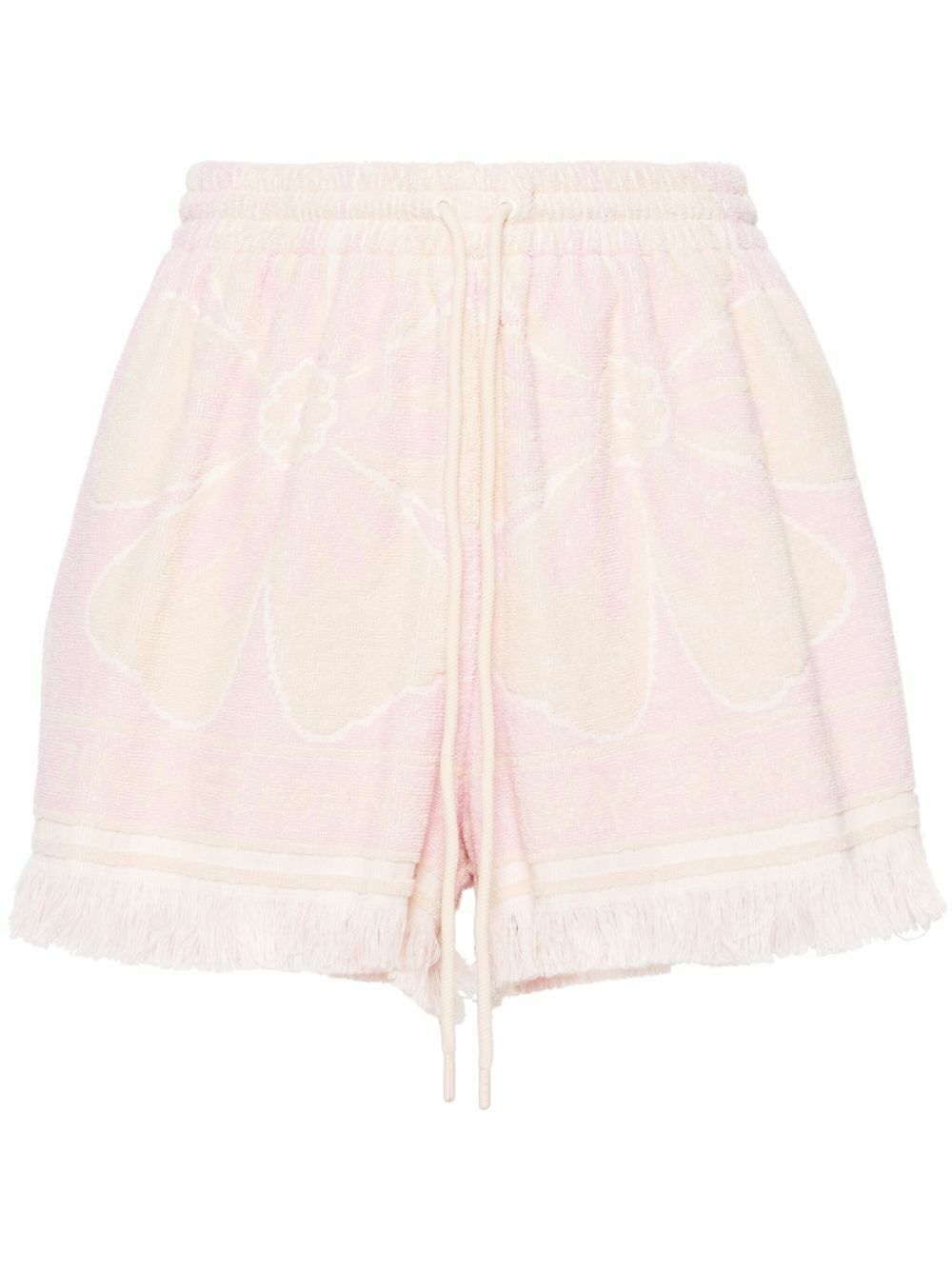 ZIMMERMANN Pink Pop Towelling Cotton Shorts Zimmermann