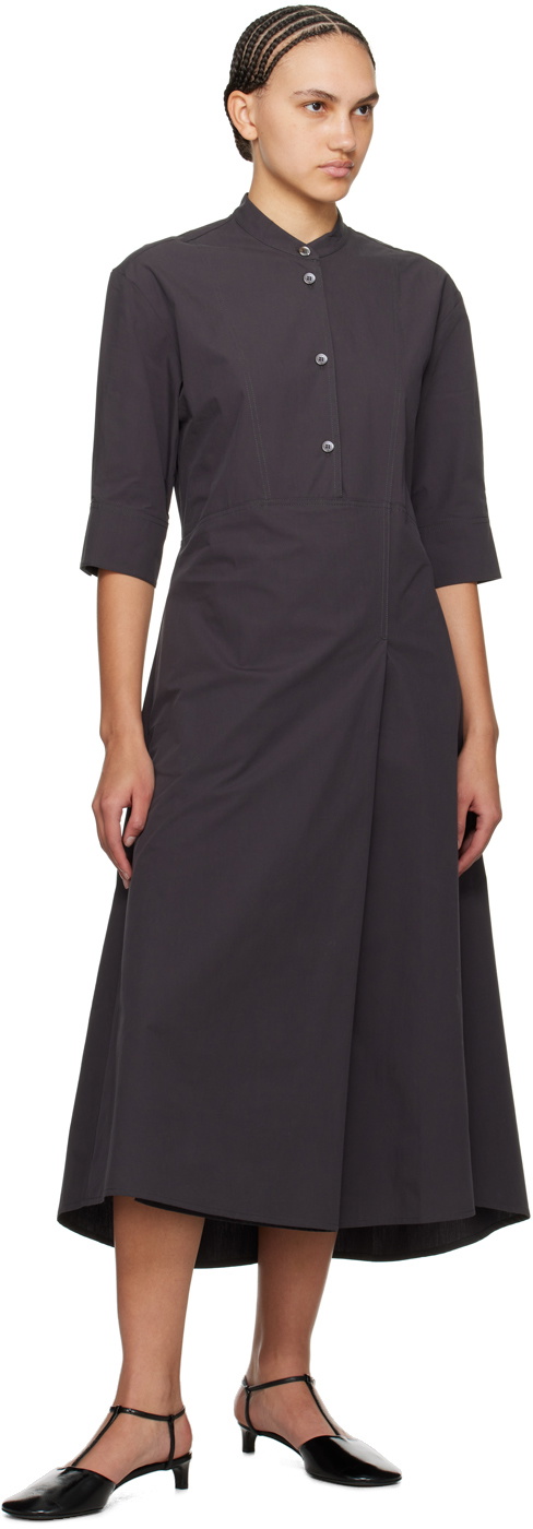 Studio Nicholson Gray Sabo Midi Dress Studio Nicholson