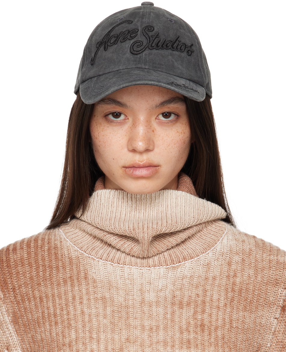 Acne Studios Black Logo Cap Acne Studios