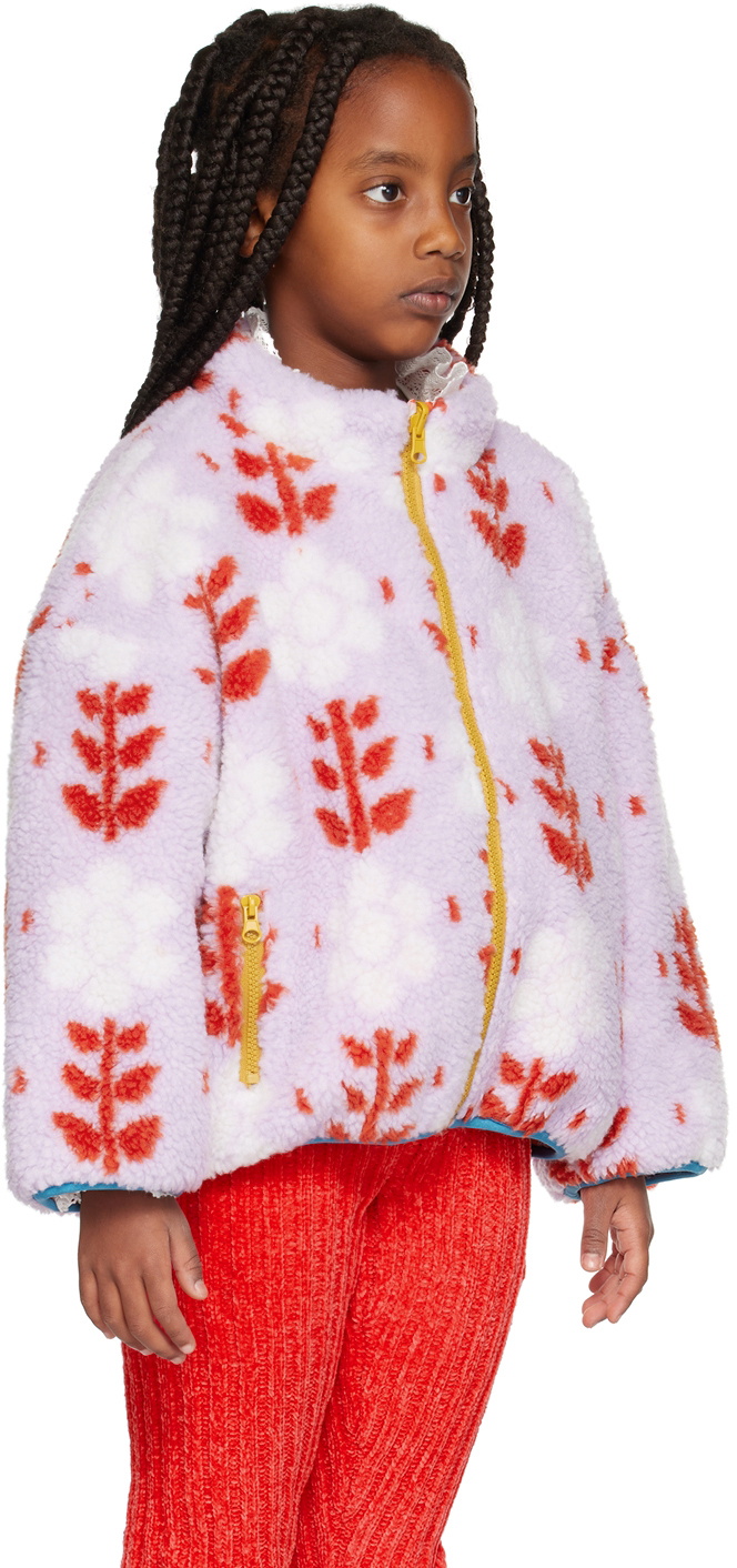 Fish & Kids Kids Purple Retro Reversible Jacket