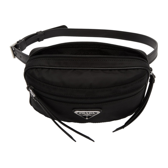 Prada Black Rectangular Belt Pouch Prada