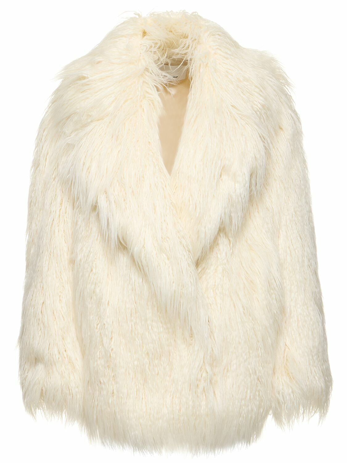 THE FRANKIE SHOP Liza Short Faux Fur Coat The Frankie Shop